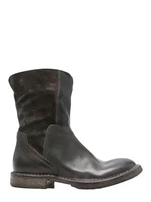 Moma Minsk Panelled Ankle Boots - Black