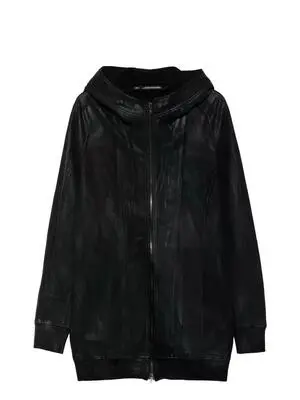 JULIUS Seamed Hoodie - Black