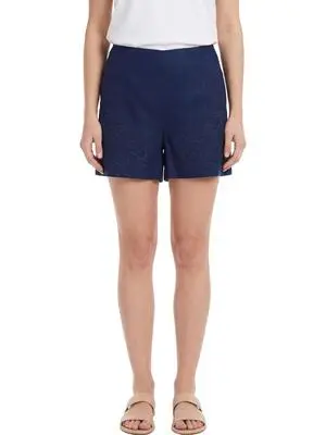 TWINSET Embroidered Shorts - Blue