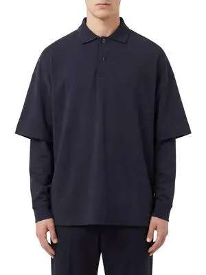 DARKPARK Cotton Polo Shirt Blue