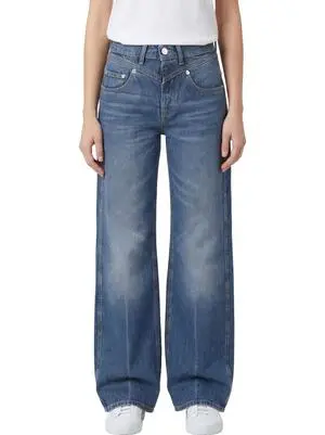 ARMARIUM Wide-leg Cotton Jeans - Denim