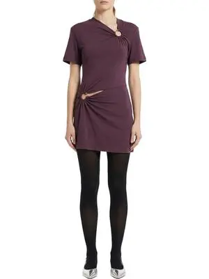 Rabanne Asymmetrical Mini Dress - Red