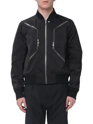 Rick Owens Rick Owens Heizer Bomber Jacket In Technical Fabric Black
