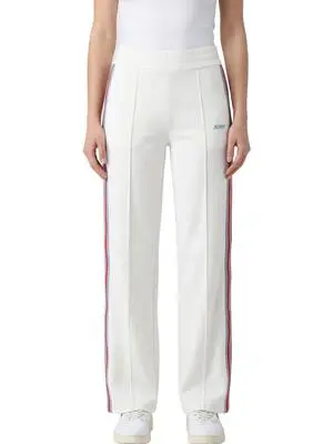 AUTRY Technical Fabric Wide Leg Trousers - White