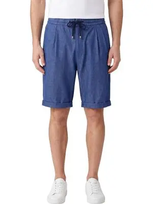 Brunello Cucinelli Brunello Cucinelli Linen Blend Shorts Denim