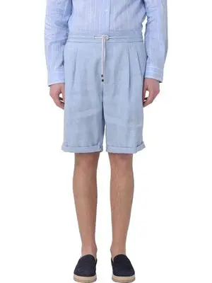 Brunello Cucinelli Brunello Cucinelli Linen Blend Shorts Gnawed Blue