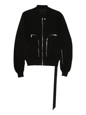Rick Owens Zip Pocket Bomber Jacket - Black