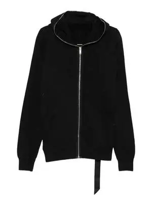Rick Owens Zip-around Hooded Hoodie - Black