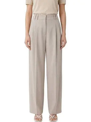 Patrizia Pepe Patrizia Pepe Viscose Blend Wide Leg Pants Grey