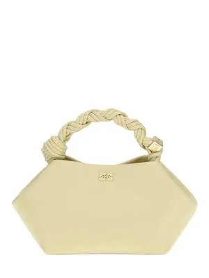 GANNI Twisted Handle Handbag - Yellow