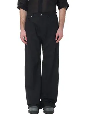 Rick Owens Wool Wide Leg Trousers - Black