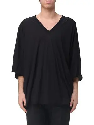 Rick Owens Cotton V-neck T-shirt - Black