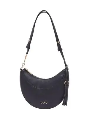 Liu Jo Grained Faux Leather Shoulder Bag - Black