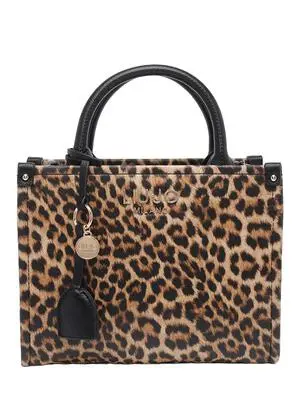 Liu Jo Small Animal Print Faux Leather Bag - Brown