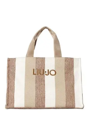 Liu Jo Striped Tote Bag - Beige