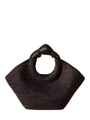 Hereu Castell Raffia Tote - Brown