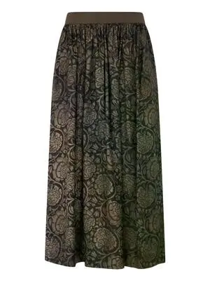 UMA WANG Floral-Print Skirt