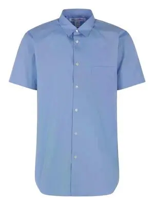 Comme Des Garçons Front-pocket Short-sleeve Shirt - Blue