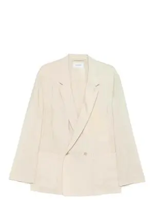 LEMAIRE Double-breasted Blazer - Neutrals