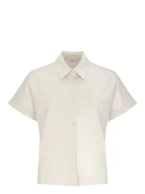 Peserico Patch-pocket Short-sleeve Shirt - Neutrals