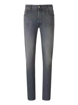 Jacob Cohen Logo-patch Jeans - Grey