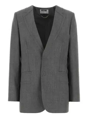 Moschino Lapel Blazer - Grey
