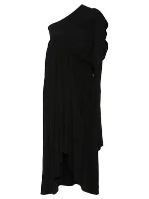 ALAINPAUL One-shoulder Asymmetric Dress - Black