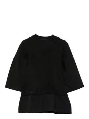 ALAINPAUL Crew-Neck Peplum T-Shirt