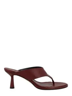 AEYDĒ Leather Heeled Sandals