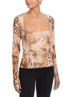 AFRM Ines Top - Ember Swirl Shell