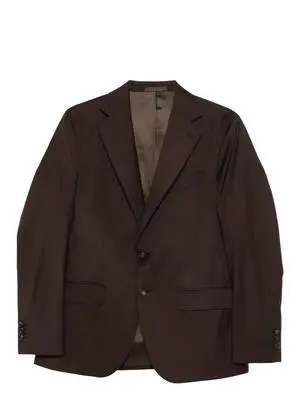 Caruso Button Jacket - Brown