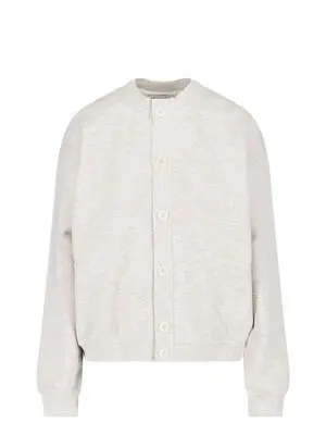 LOW CLASSIC Button Sweatshirt - Gray