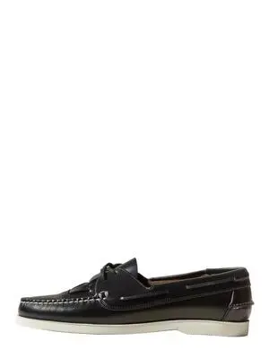 Hereu Saler Nautic Leather Boat Shoes - Blue