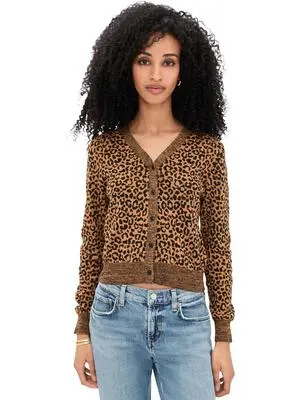 THE GREAT. THE GREAT. Shrunken V Neck Cardigan