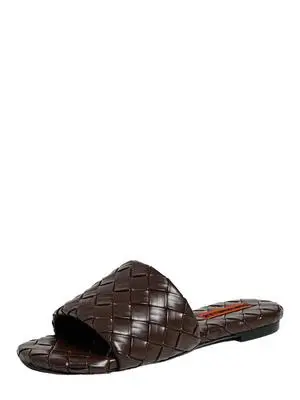 SIMONMILLER Woven Salerno Sandals - Chocolate