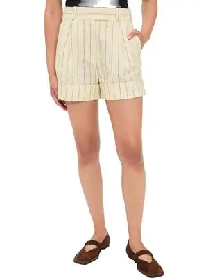 Rag & Bone Neila Stripe Shorts - Whtst