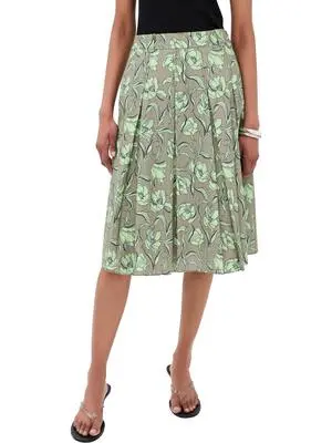 3.1 Phillip Lim Pleated Knee-length Skirt - Sage Multi