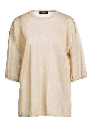 Fabiana Filippi Metallic Knit Top - Gold
