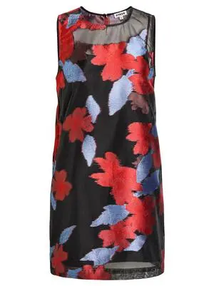 Staud Brea Devoré Organza Mini Dress - Multicoloured