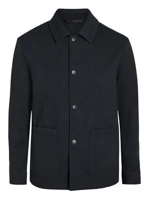 BOSS Piqué Jersey Jacket - Navy