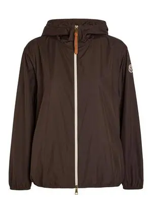 Moncler Fegeos Hooded Shell Jacket - Brown