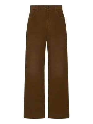 THE ROW Eglitta Stretch-cotton Jeans - Brown