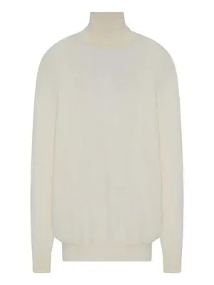THE ROW Nabari Cashmere Rollneck Sweater - Ivory
