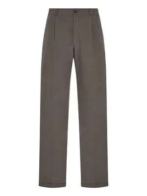 THE ROW Tosca Wool Trousers - Brown