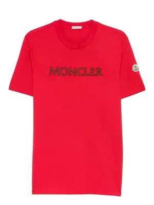 Moncler Logo-detail T-shirt - Red