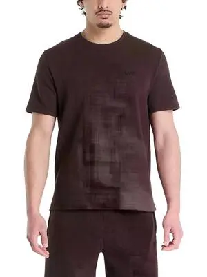 Hugo Embroidered-logo T-shirt - Brown