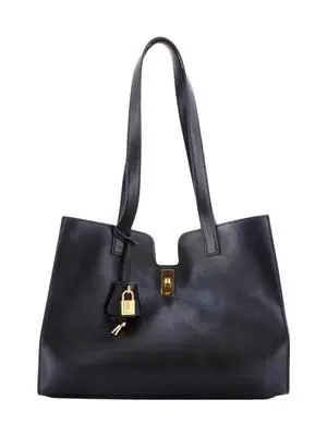 Celine Cabas 16 Grainy Calfskin Tote Bag Black