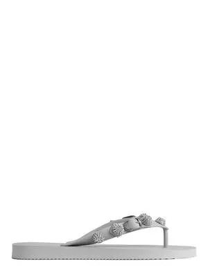 Balenciaga Cagole Thong Sandal - Grey