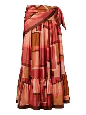 Zimmermann Como Printed Silk Maxi Skirt - Multicoloured