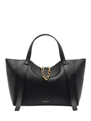 Givenchy The Snatch Medium Leather Tote Bag - Black
